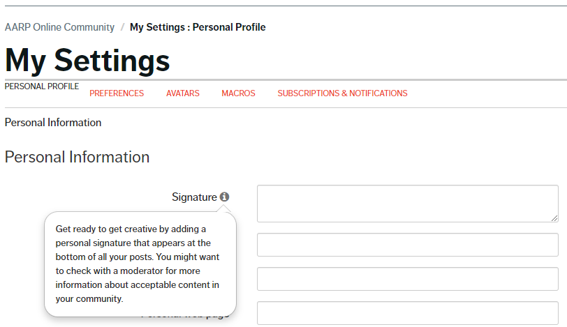 Solved: How to format email signature - AARP Online Community
