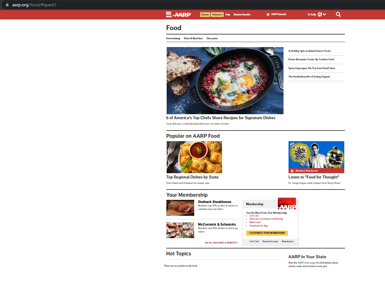 AARP Online Community and Discussion Forums - Quiz Issues -- Non ...