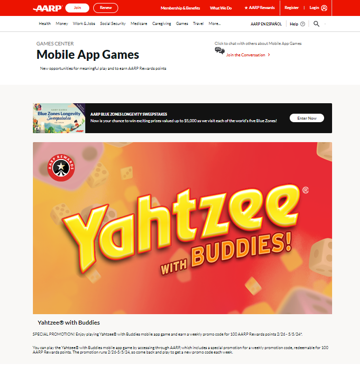 AARP Online Community and Discussion Forums - Which mobile app games ...