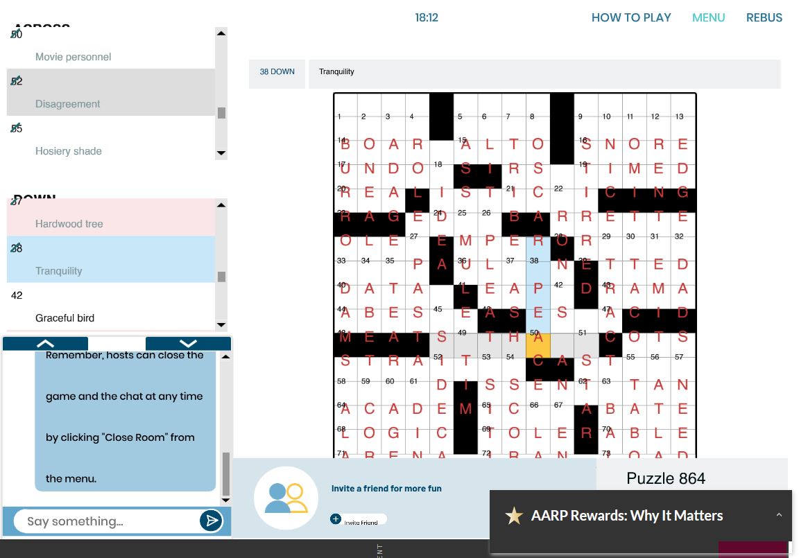 AARP Online Community and Discussion Forums - Let's Crossword doesn't ...