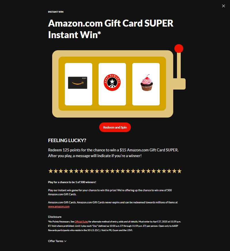 AARP Online Community and Discussion Forums - Amazon.com Gift Card ...