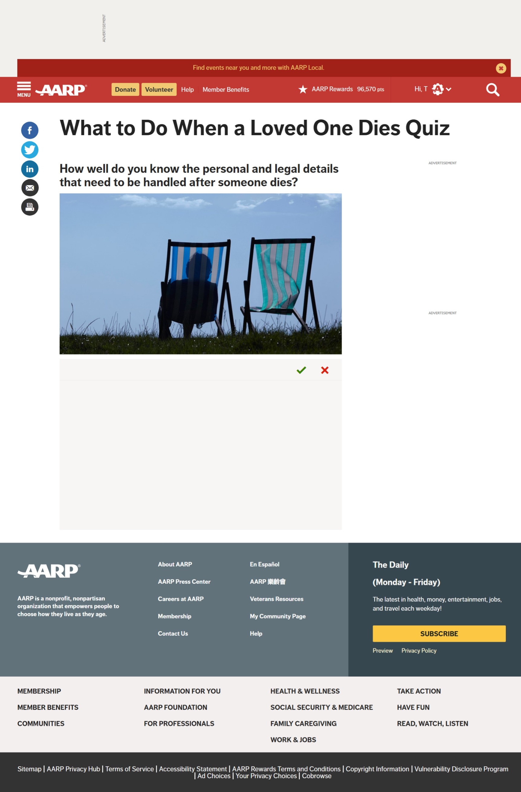 AARP Online Community and Discussion Forums - FAKE QUIZZES - AARP ...