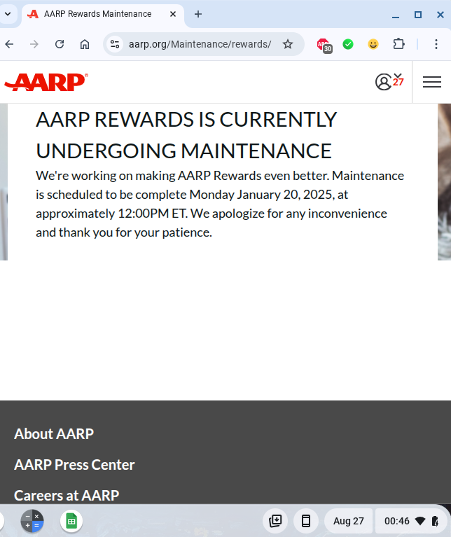 AARP Online Community and Discussion Forums - Re: AARP Rewards Program ...