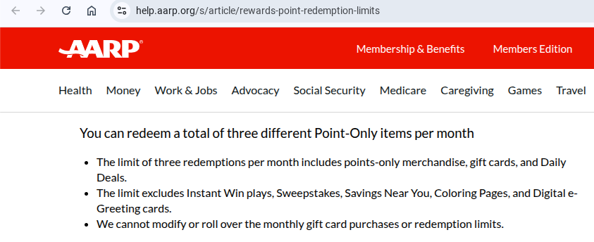 AARP Online Community and Discussion Forums - What’s the Limit on Cards ...